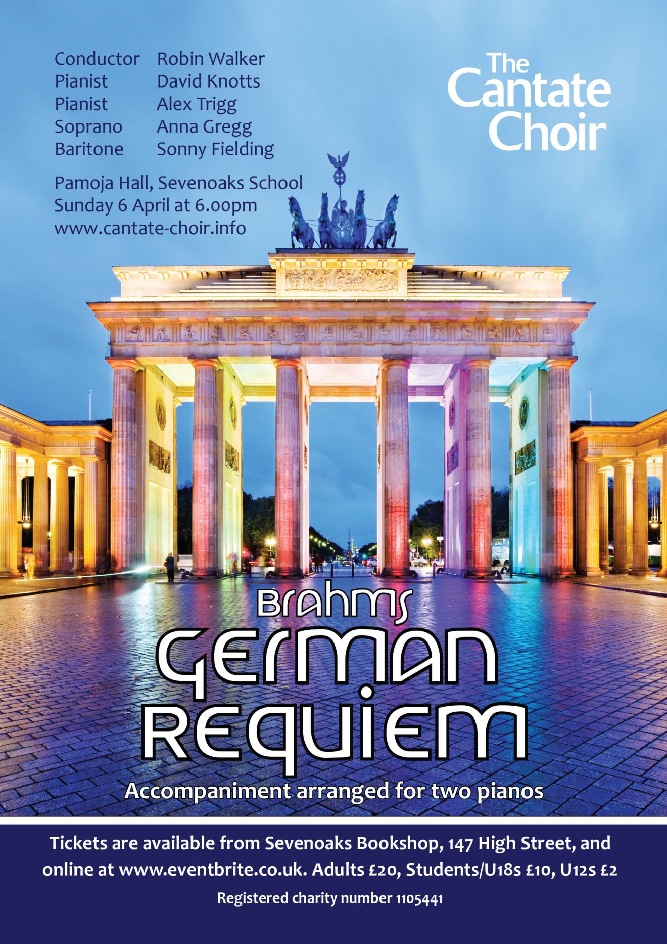 Brahms German Requiem poster – The Cantate Choir